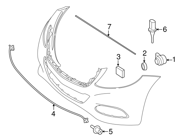 2015-2020 Mercedes-Benz Radar Sensor 000-905-49-07-64 | MB OEM Parts