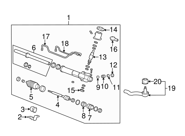 1999-2005 Hyundai Rack And Pinion Mount Bushing 57741-38000 | OEM Parts ...