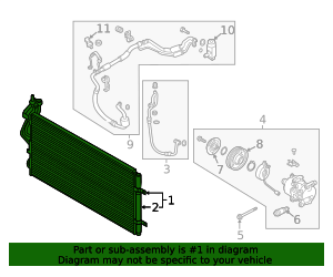 2022-2023 Hyundai Kona Condenser Assembly 97606-J9900 | OEM Parts Online