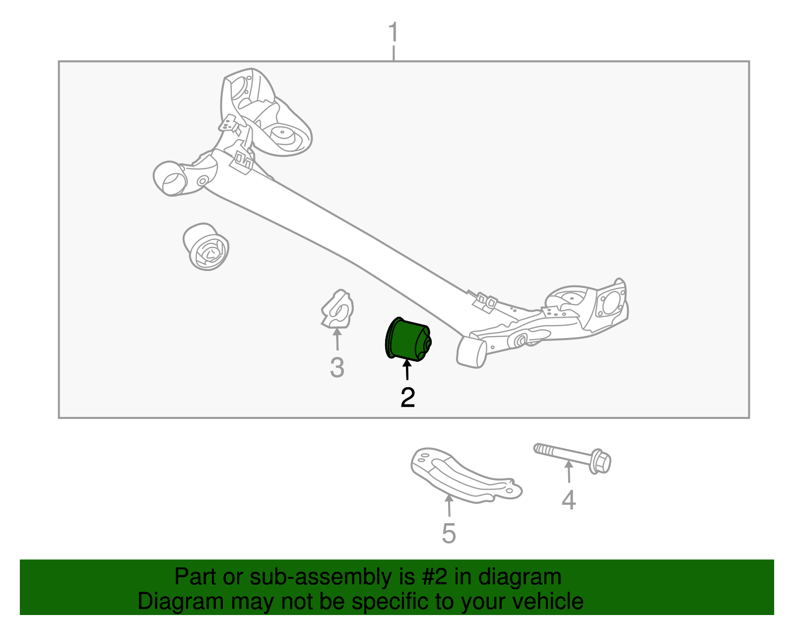 55160-2K000 - Axle Beam Bushing 2010-2013 Kia | Kia Cheap Parts