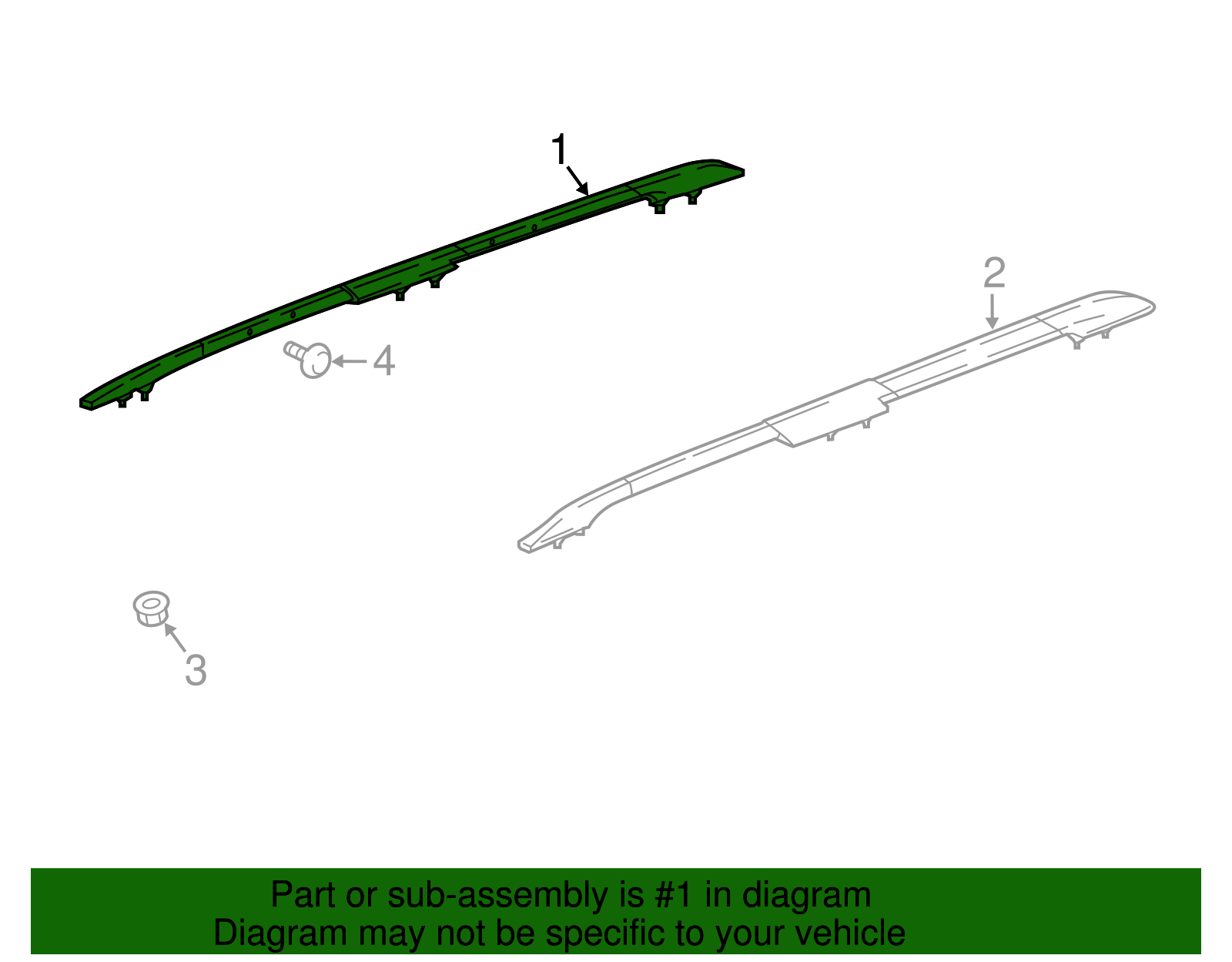 84877438 - High-Quality Rail for 2022-2024 Chevrolet | AutoNation Parts