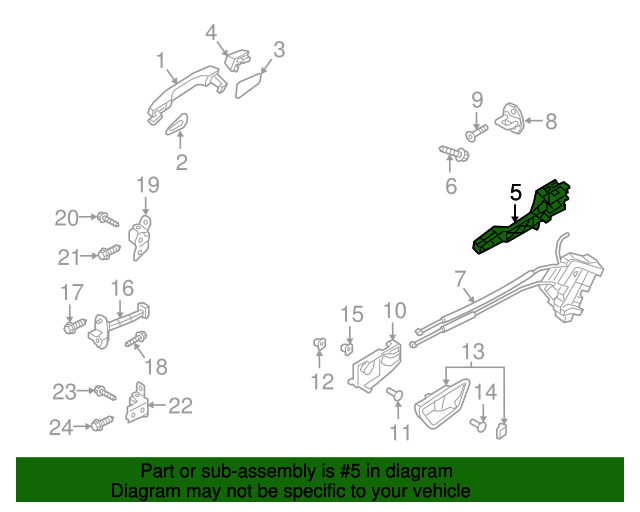2018-2020 Hyundai Accent Handle Base 82655-F9200 | OEM Parts Online