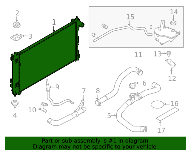 2019-2024 Nissan Altima Radiator Assembly 21460-6CB0C | OEM Parts Online