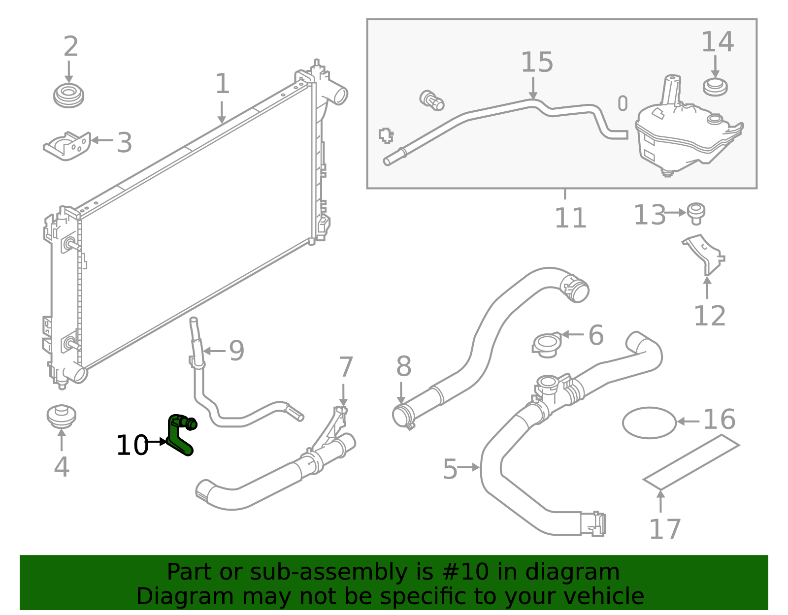 2019-2024 Nissan Altima Cooler Line 21632-6CA1A | Bill Kay Nissan Parts