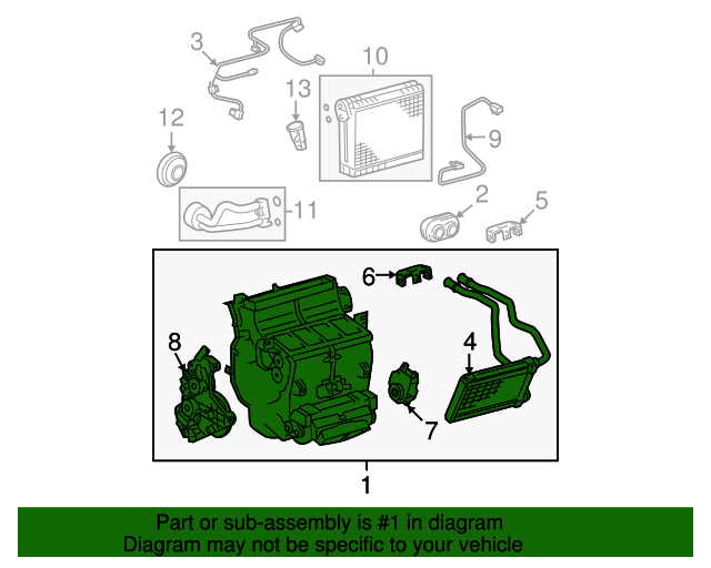 2007-2013 Toyota Tundra Case Assembly 87050-0C020 | Toyota Parts Center