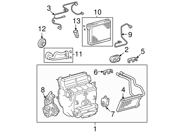 2007-2013 Toyota Tundra Case Assembly 87050-0C020 | Toyota Parts Center