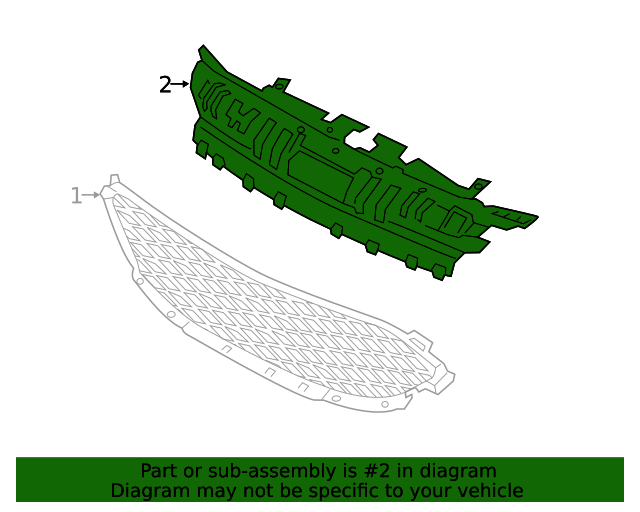 2020-2022 Ford Escape Grille Reinforcement LJ6Z-17C897-AA | QuirkParts