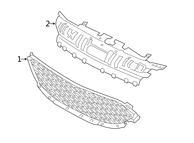 2020-2022 Ford Escape Grille Reinforcement LJ6Z-17C897-AA | QuirkParts