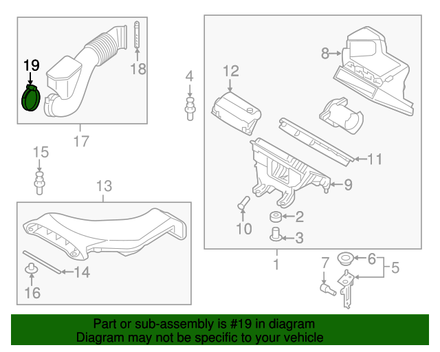 14713-80000 - Intake Tube Clamp - 2016-2018 Kia Optima | Kia Auto Parts