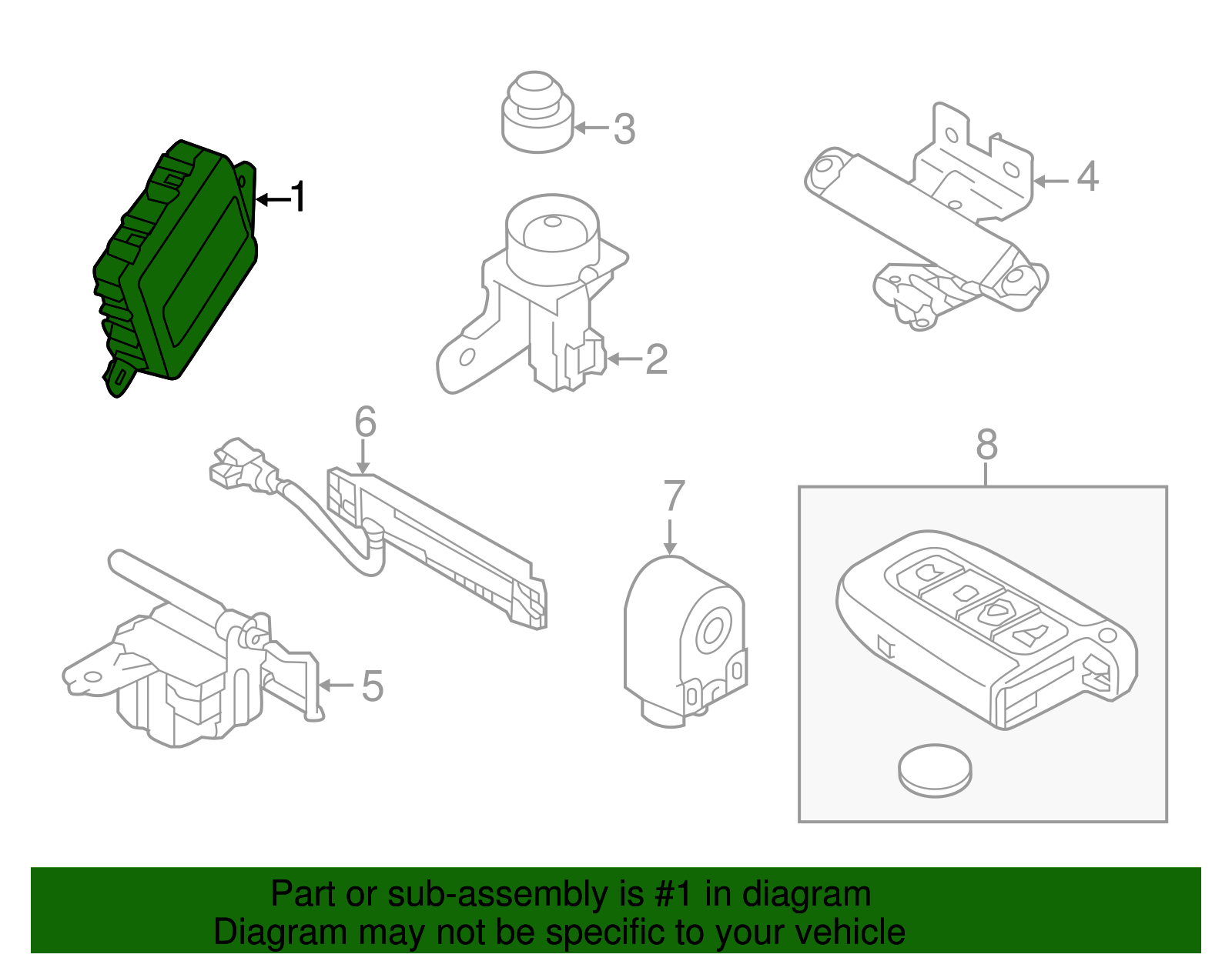 2019 Kia Cadenza Module 95480-F6310 | TascaParts.com