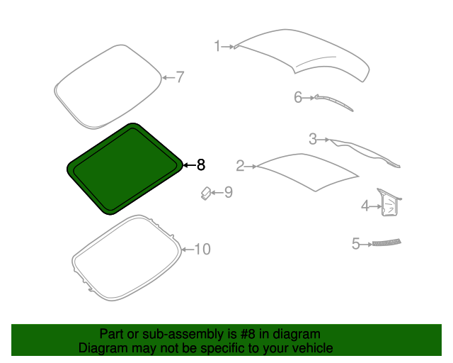 996-561-331-00 - Back Glass Seal 2002-2008 Porsche 911 ...