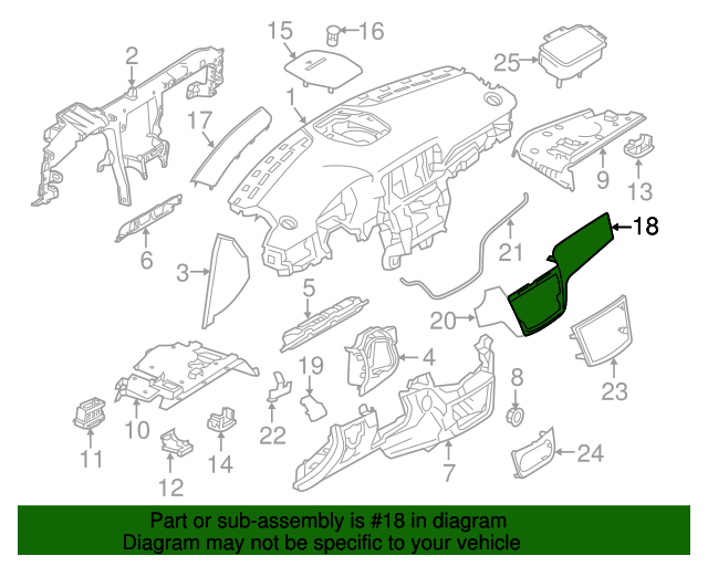 166-680-99-02 - Trim Panel 2012-2019 Mercedes-Benz | Mercedes-Benz USA ...