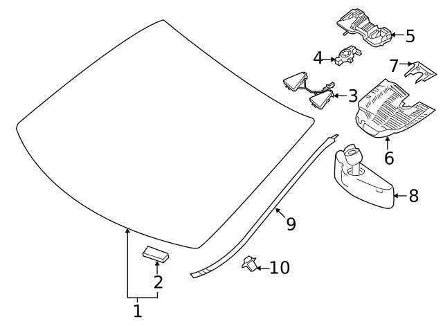 177690330164 - Water Deflector Mercedes-Benz USA Parts