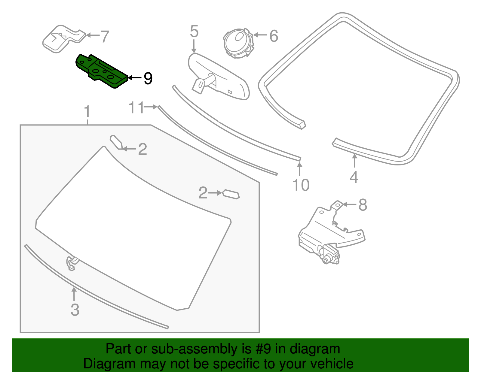 2018-2020 Infiniti QX80 Lane Assist Cmra Cover 73979-6GW0A | OEM Parts ...