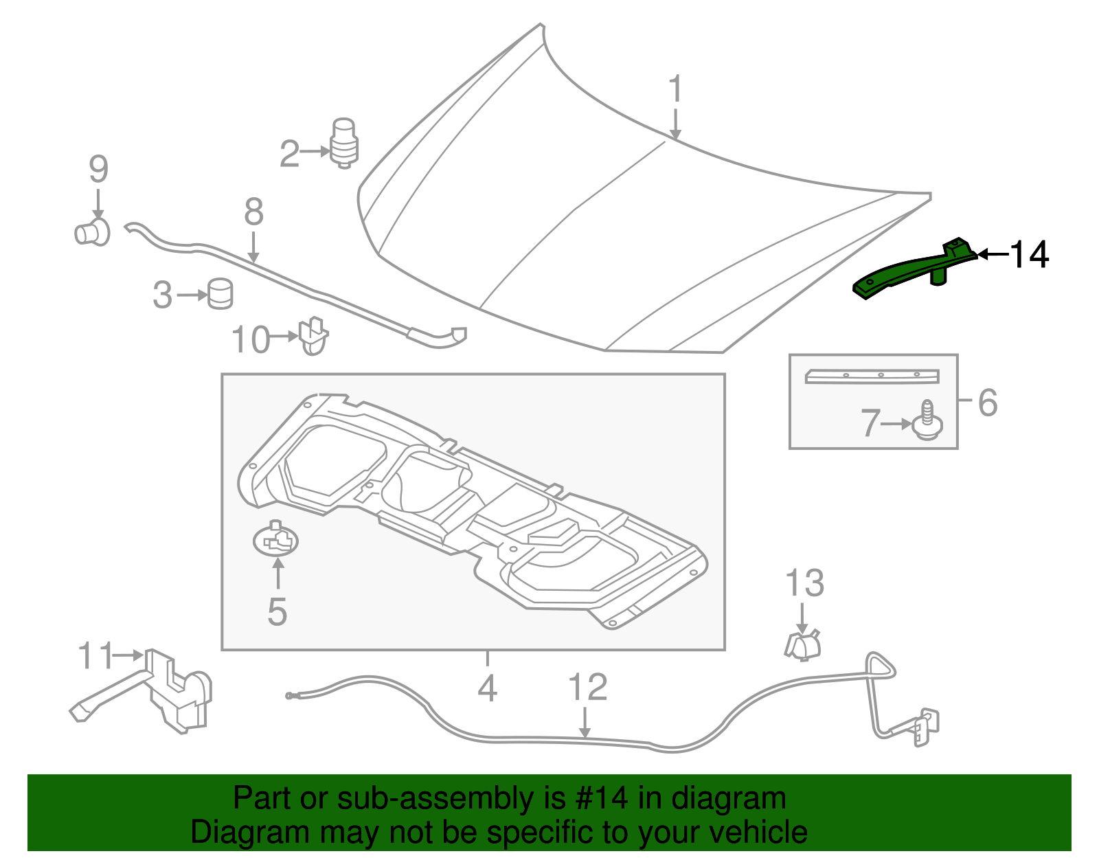60170-TR0-A00ZZ - Hinge 2012-2015 Honda Civic | Honda Parts Online