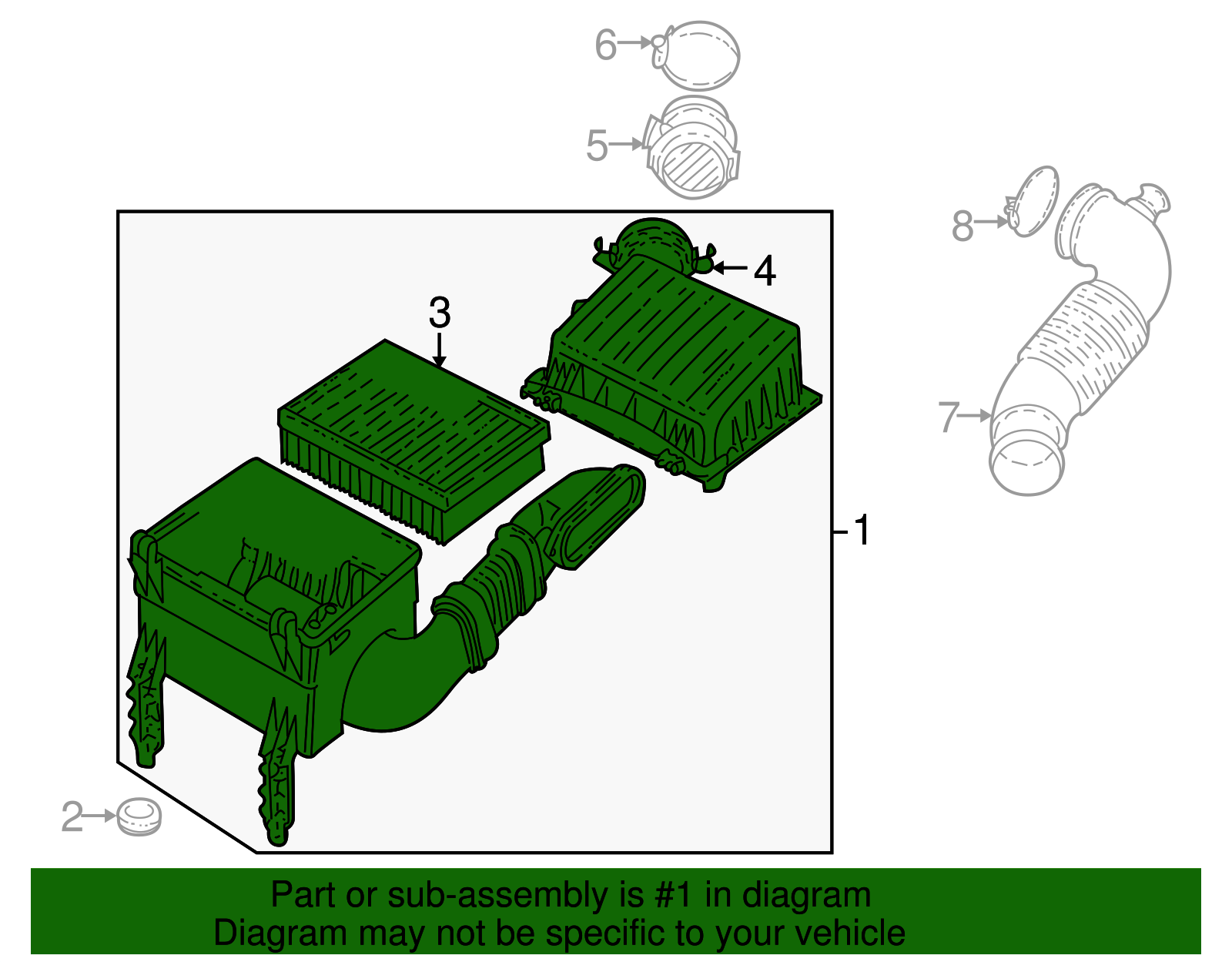 2003-2004 Land Rover Discovery Air Cleaner Assembly PHB000300 | OEM ...