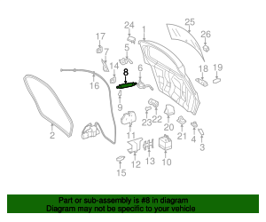 251-980-07-64 - Liftgate Lift Support 2006-2009 Mercedes-Benz ...