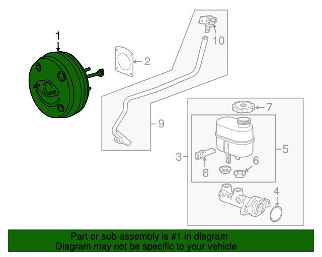 2014-2020 GM Power Brake Booster 84602473 | TascaParts.com