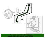 2014-2020 GM Power Brake Booster Vacuum Pipe Assembly 23135228 ...
