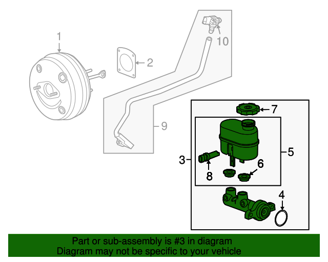 2014-2020 GM Brake Master Cylinder 20925765 | NewGMParts.com