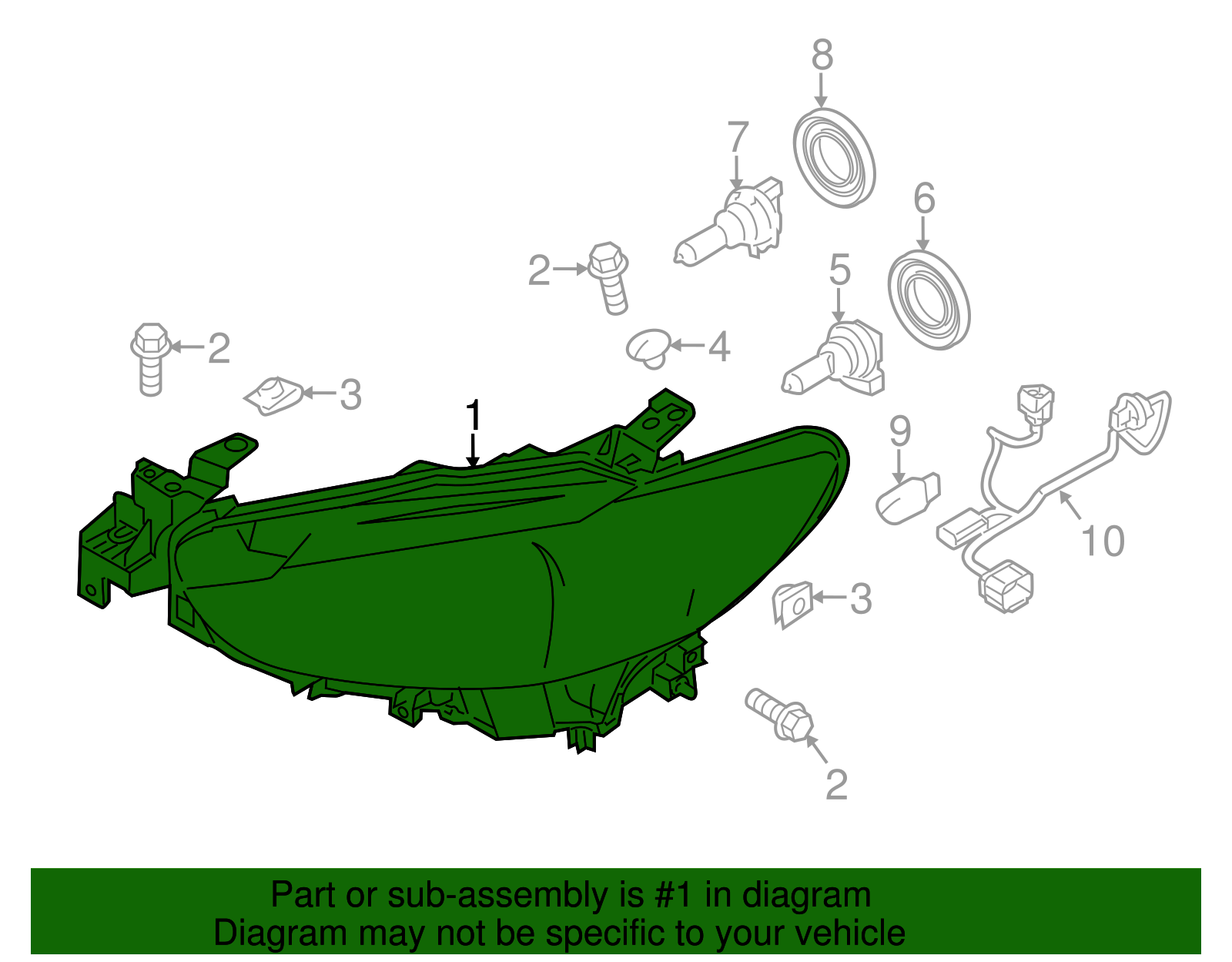 GMP2-51-0L0 - Composite Headlamp - 2014-2017 Mazda 6 | Mazda Swag