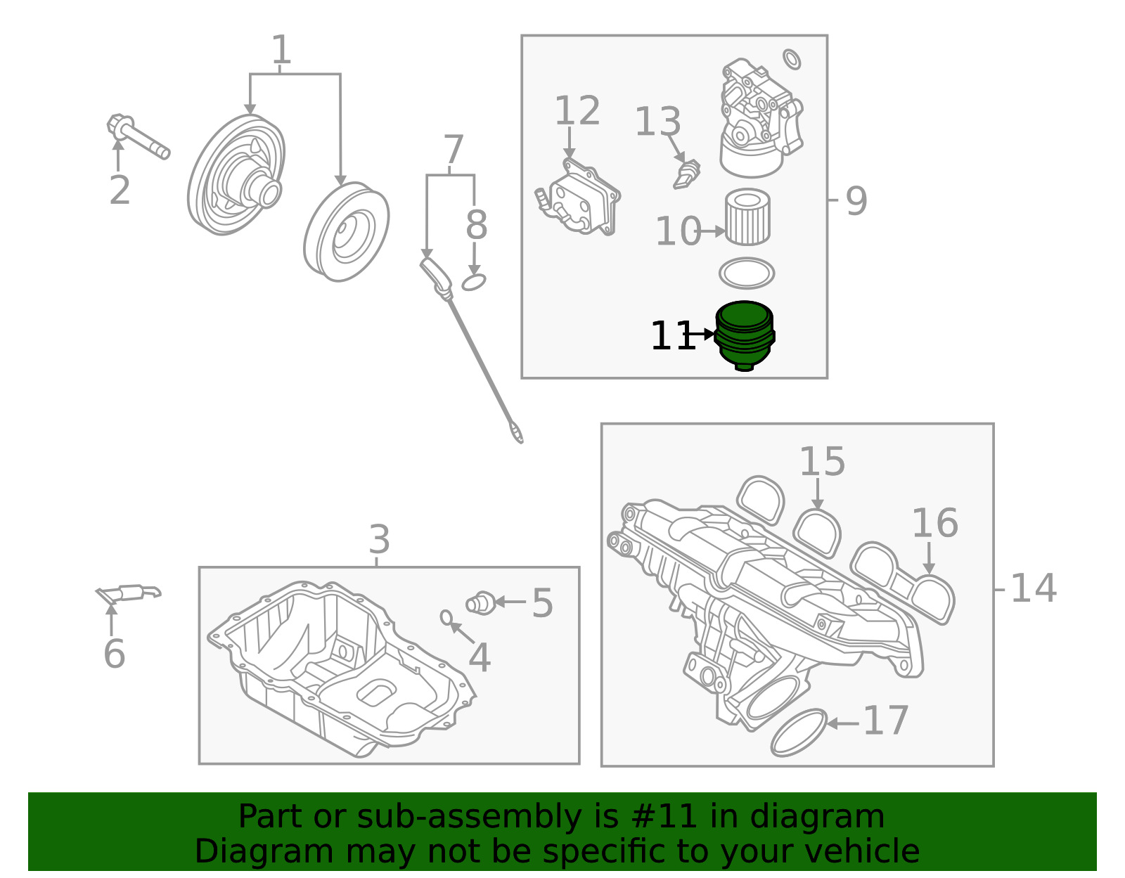 26315-2M000 - Engine Oil Filter Housing Cover 2020-2025 Kia | Kia.Parts ...