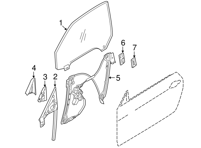 51-33-7-162-520 - Door Mirror Trim Ring 2007-2013 BMW | AutoNationParts.com