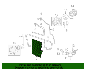 2005-2023 Mopar A/C Condenser 05137693AE | Mopar Parts Canada