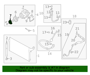 2020-2024 Genesis G90 Disc Hub Assembly A C Compressor 97644-G8100 ...
