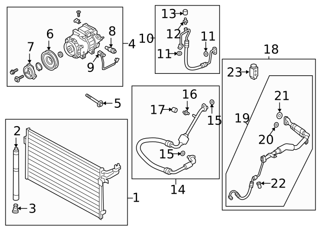 2020-2024 Genesis G90 Disc Hub Assembly A C Compressor 97644-G8100 ...