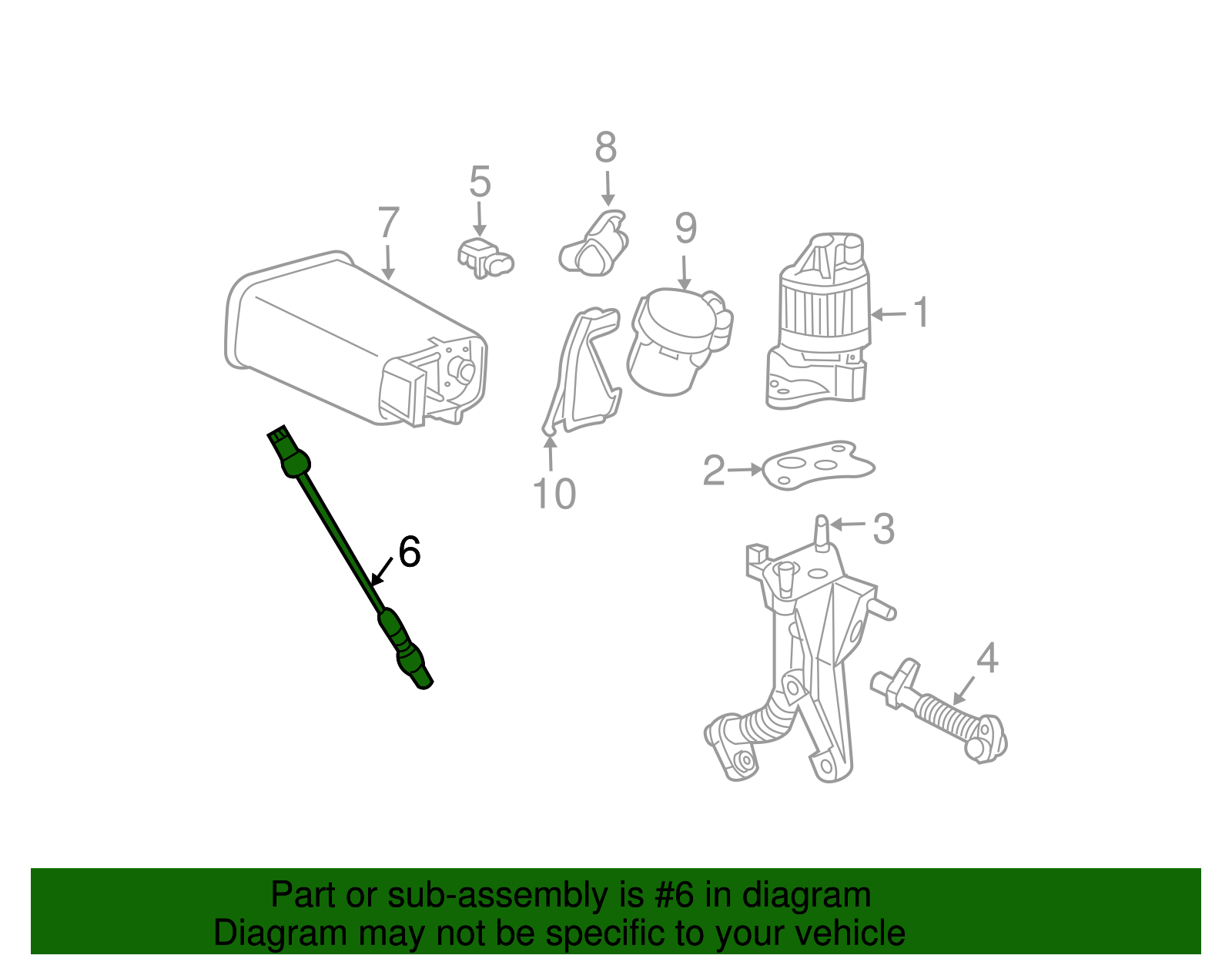 2004-2009 GM Heated Oxygen Sensor 19209814 GM | GMPartsDirect.com