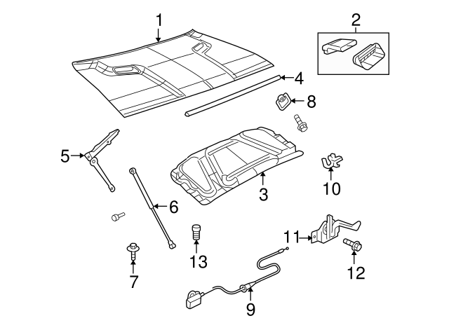 2012-2015 Dodge Challenger Back Frames, Cushion Pans 68054456AC ...