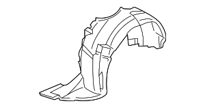 Wheel housing liner, front right, for Porsche 986 and 996 | Delaware ...