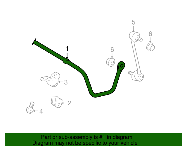 2009-2015 Toyota Venza Stabilizer Bar 48812-0T010 | OEM Parts Online