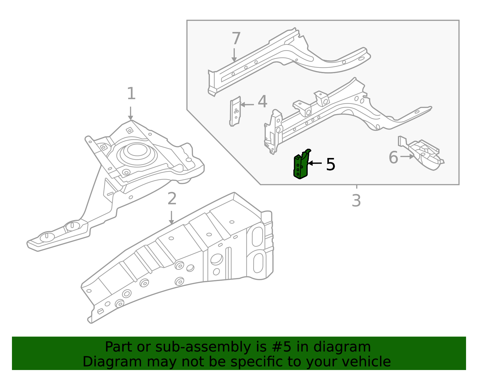 2020-2025 Nissan Versa Rail Assembly Bracket G51F1-5RLMA | Kline Nissan