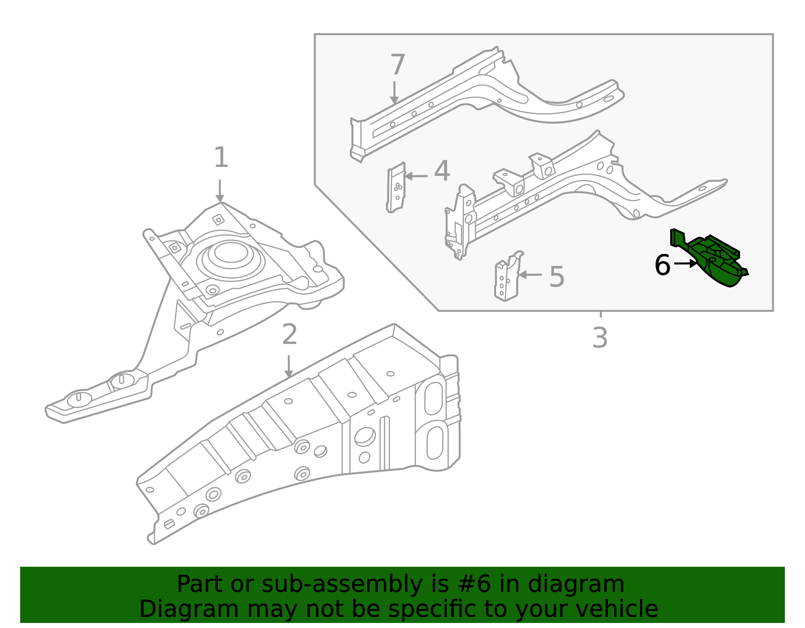 2020-2025 Nissan Versa Rail Assembly Support G5150-5RLMA | Bill Kay ...