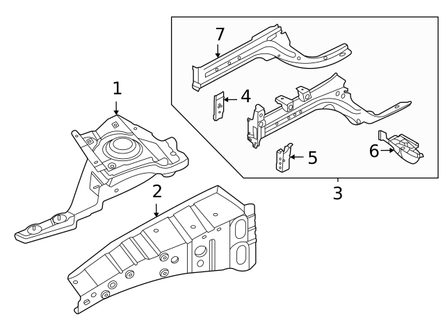 2020-2024 Nissan Rail Assembly G5110-5EEMA | QuirkParts