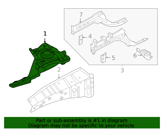 2020-2022 Nissan Versa Apron Assembly F4120-5EEMA | Nissan Parts Plus