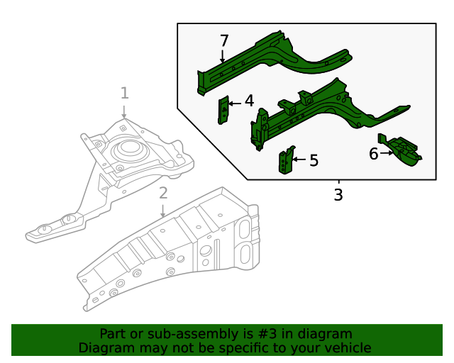 2020-2024 Nissan Rail Assembly G5110-5EEMA | Nissan Parts Plus