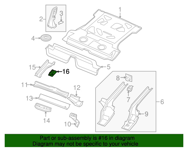 2009-2018 Volkswagen Retainer 5N0-803-274 | OEM Parts Online
