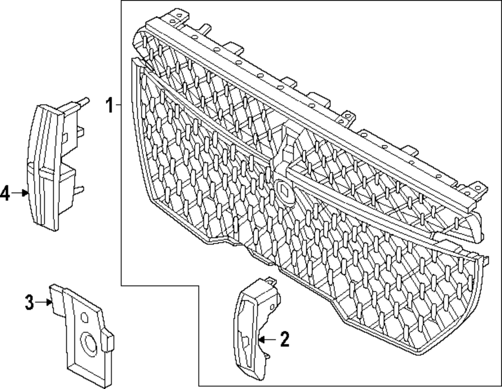 2024-2025 Lincoln Nautilus Grille Assembly R2TZ-8200-PB | Awesome Parts