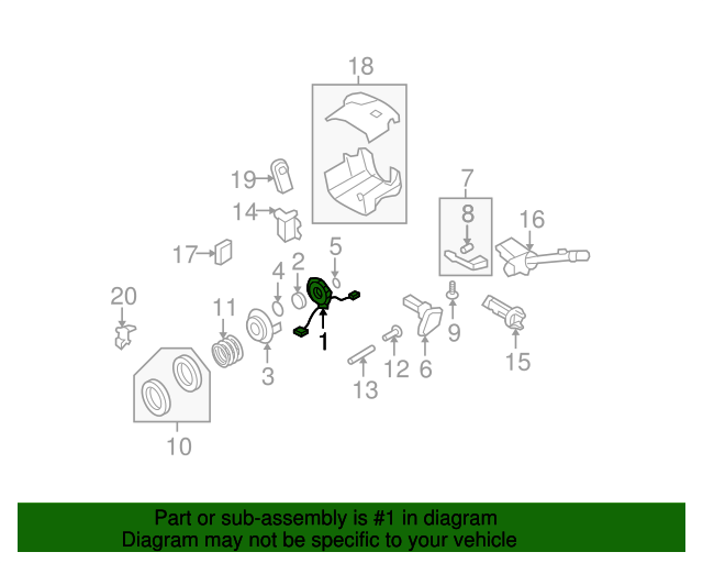 2007-2014 GM Clock Spring 25966966 | TascaParts.com