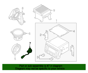 96310-D9100 - Tweeter 2017-2022 Kia Sportage | Kia.Parts Store