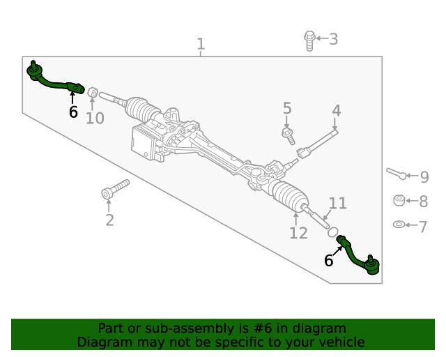 2019-2021 Genesis End Assembly-Tie Rod Left-hand 56820-J5000 | OEM ...