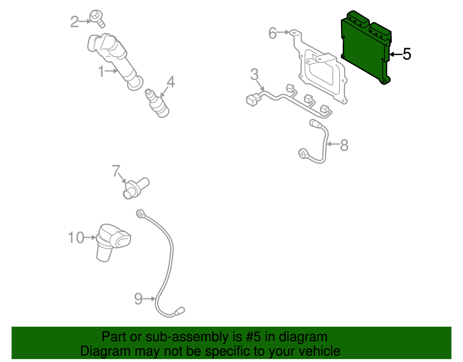 2014-2015 Hyundai Genesis Coupe Engine Control Module (ECM) 39116-3CKN5 ...