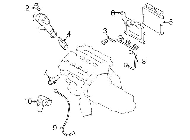 2006-2016 Hyundai Camshaft Position Sensor 39318-3C100 | OEM Parts Online