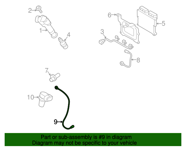2010-2012 Hyundai Genesis Coupe Knock Sensor 39320-3C700 | OEM Parts Online