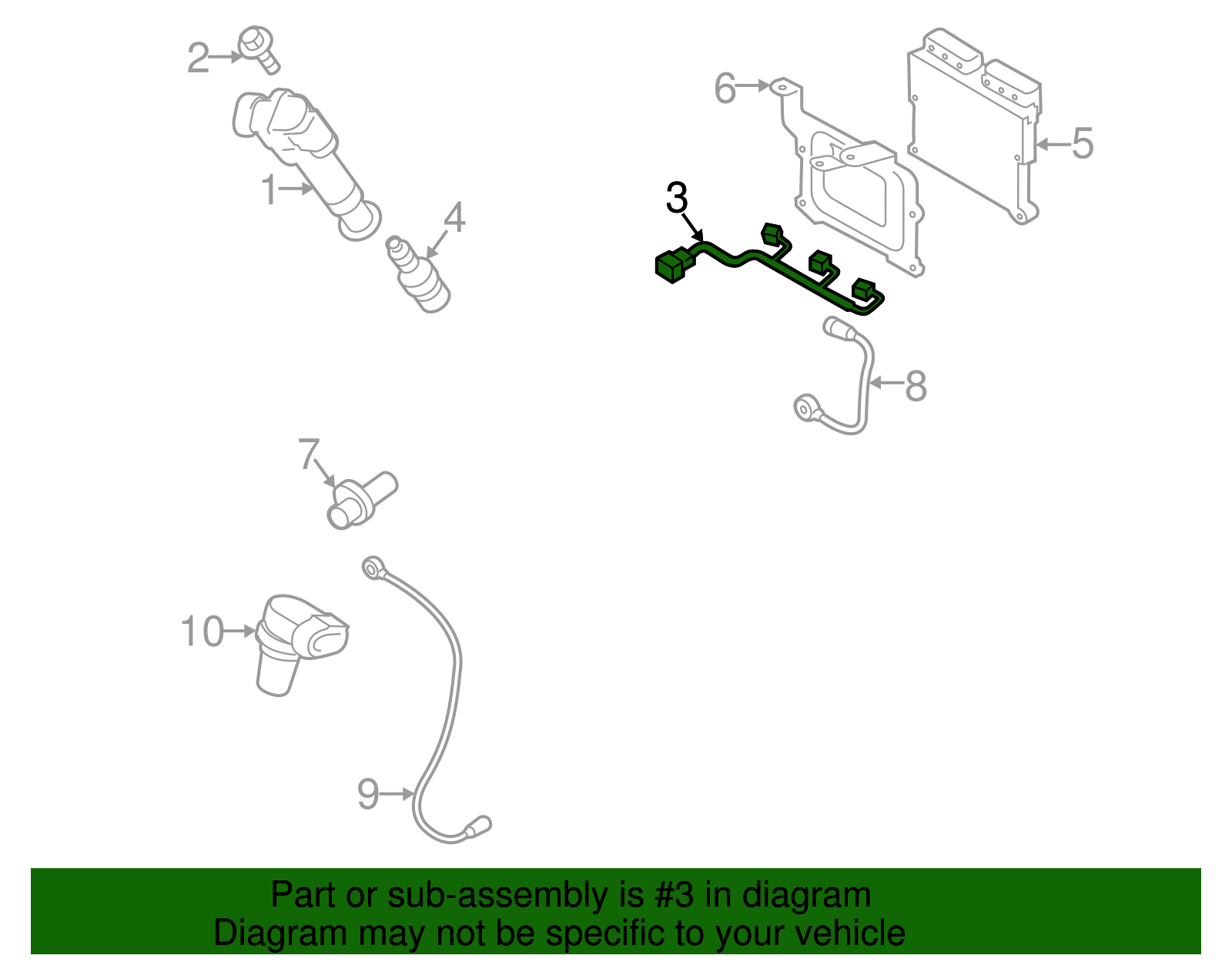 2010-2019 Hyundai Wire Harness 39610-3C500 | Retail Performance Auto Parts