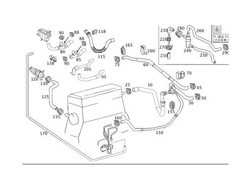 Heating Water Lines for 2001 Mercedes-Benz C 240 | Mercedes-Benz USA Parts