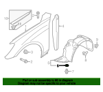 86450-36000 - Fender Liner Washer - 2009-2020 Hyundai | World OEM Parts ...